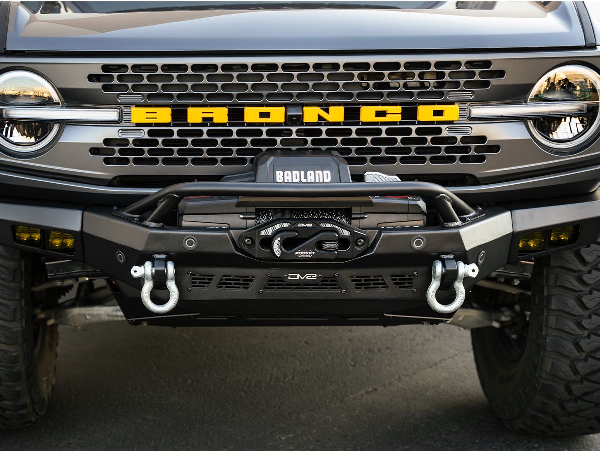 DV8 Offroad Spec Series Bull Bar Front Winch Bumper FBBR-05 | RealTruck