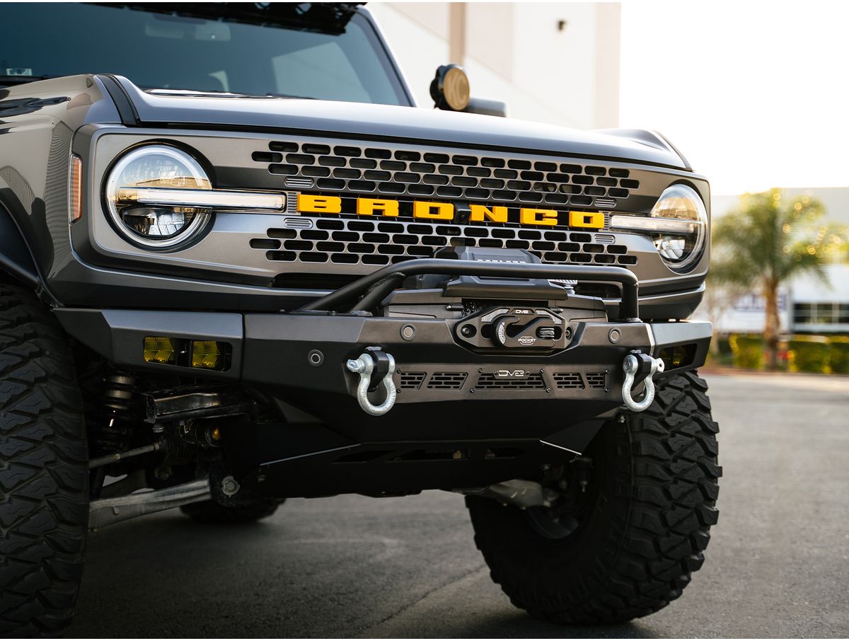 DV8 Offroad Spec Series Bull Bar Front Winch Bumper FBBR-05 | RealTruck