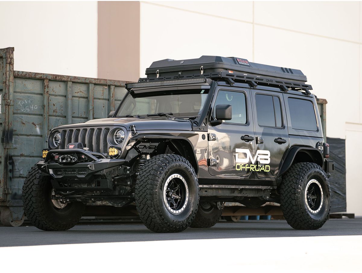 DV8 Offroad Spec Series Front Winch Bumper FBJL-09 | RealTruck