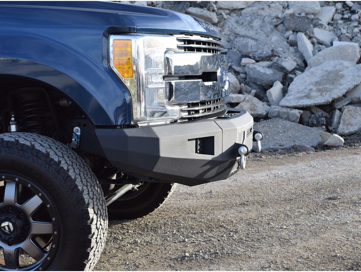 DV8 Offroad Steel Front Winch Bumper FBFF2-03 | RealTruck