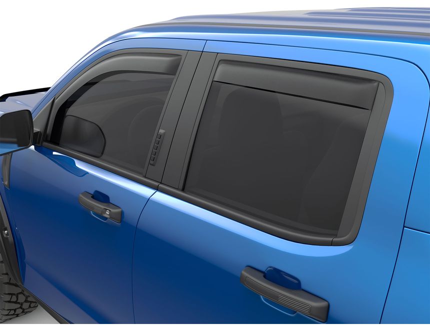 EGR Matte Black In-Channel Window Deflectors 573595 | RealTruck