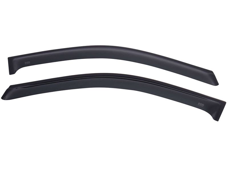 EGR Slimline Matte Black Tape-On Window Visors 643601 | RealTruck