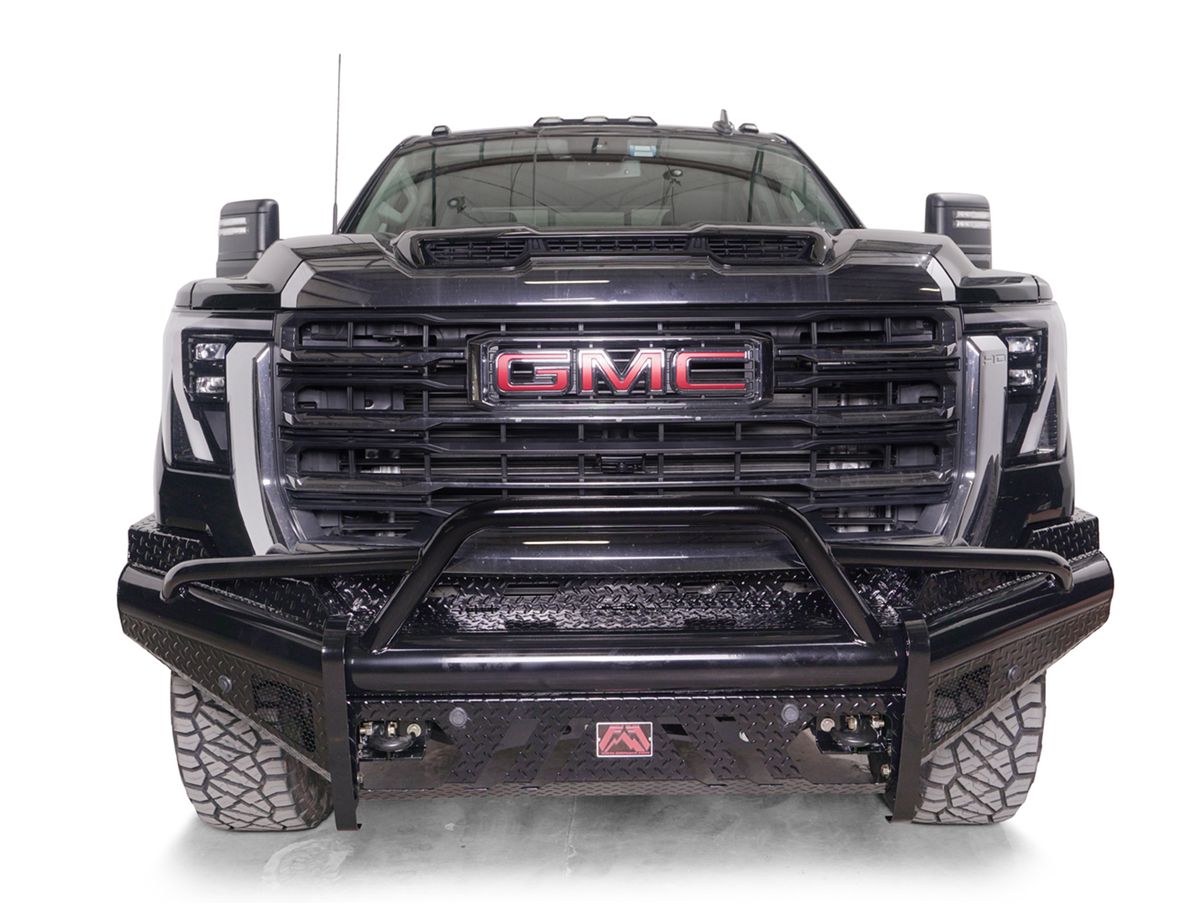 Fab Fours Black Steel Pre-Runner Front Bumper GM24-S6262-1 | RealTruck