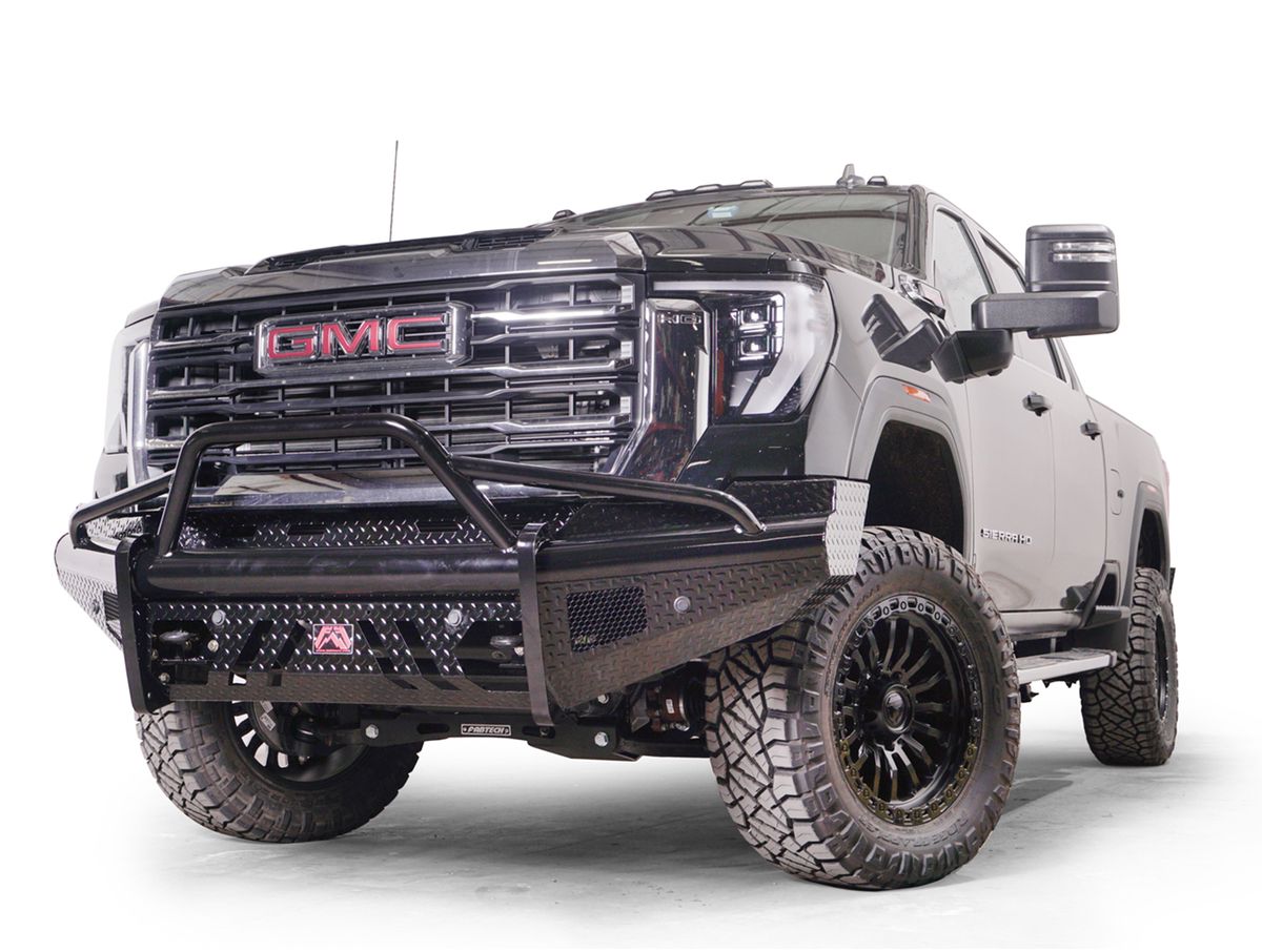 Fab Fours Black Steel Pre-Runner Front Bumper GM24-S6262-1 | RealTruck