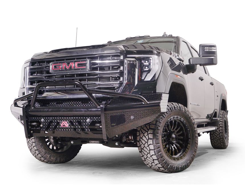 Fab Fours Black Steel Pre-Runner Front Bumper GM24-S6262-1 | RealTruck