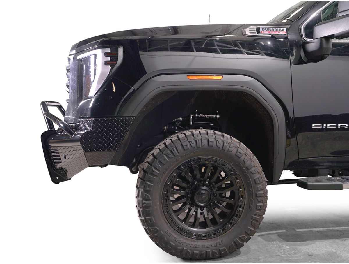 Fab Fours Black Steel Pre-Runner Front Bumper GM24-S6262-1 | RealTruck