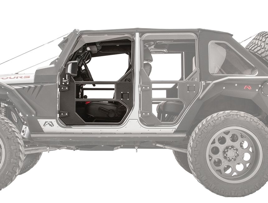 Fab Fours Full Surround Tube Doors JK1030-1 | RealTruck
