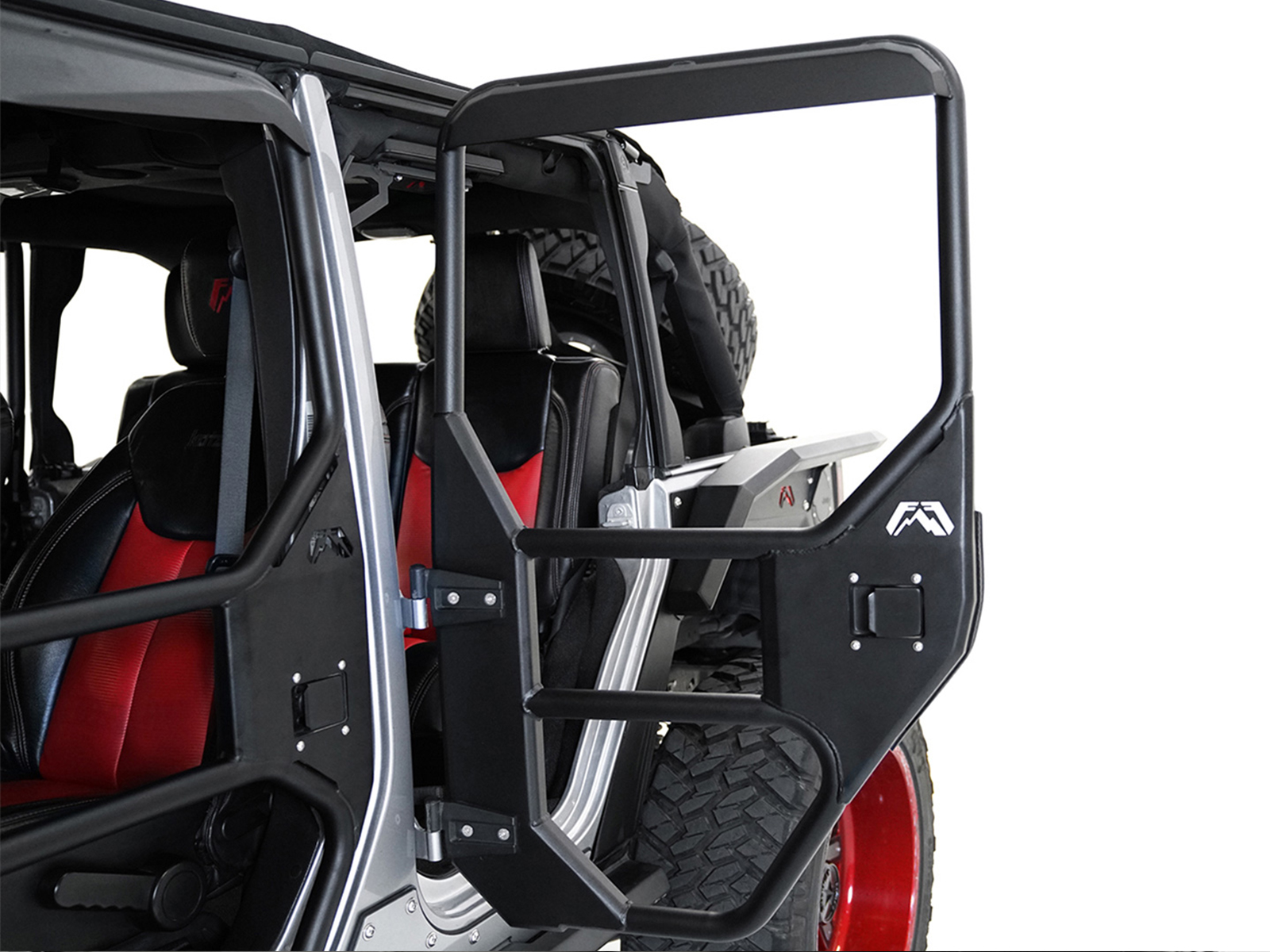 Fab Fours Full Surround Tube Doors JK1031-1 | RealTruck