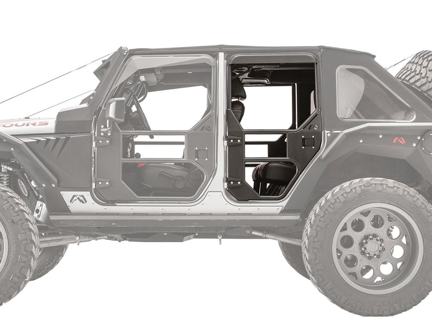 Fab Fours Full Surround Tube Doors JK1031-1 | RealTruck