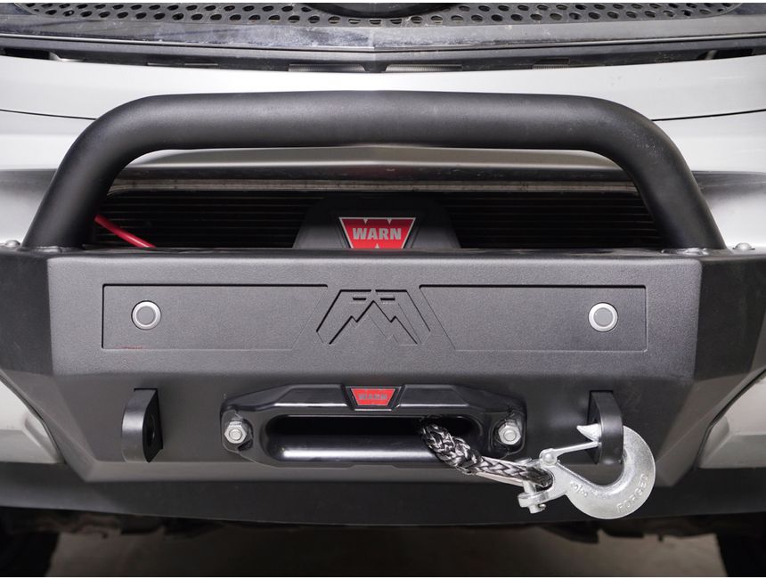 Fab Fours Hidden Winch Mount Front Bumper Sensor Plate - Bare M6750-B ...