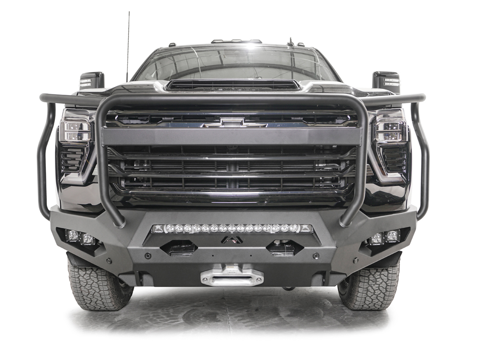 Fab Fours Matrix Grille Guard Front Bumper CH24-X6150-1 | RealTruck