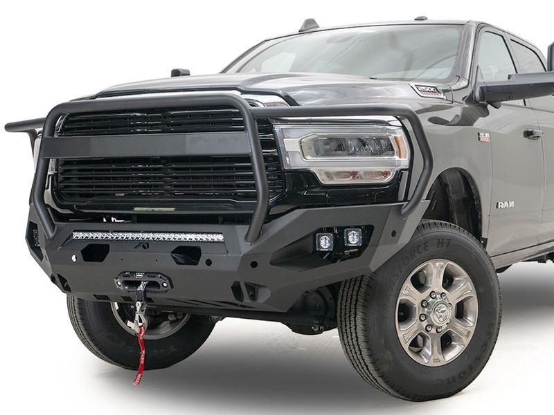 Fab Fours Matrix Front Bumper w/ Grille Guard DR19-X4450-1 | RealTruck