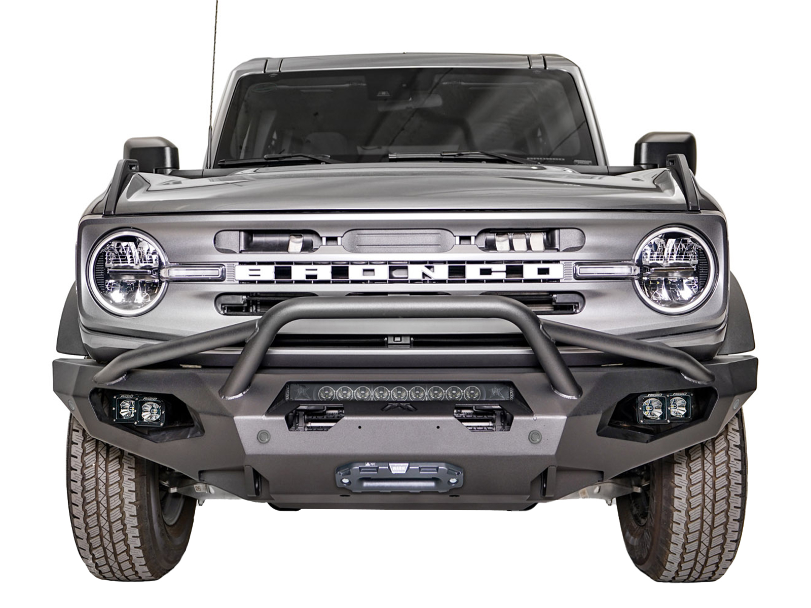 Fab Fours Matrix Pre-Runner Front Bumper FB21-X5252-B | RealTruck