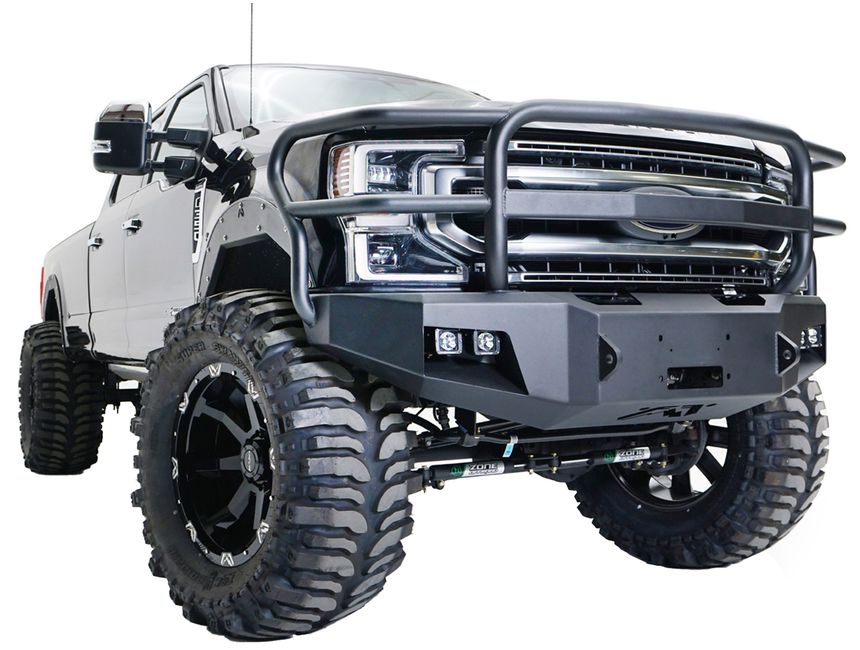 Fab Fours Premium Grille Guard Front Winch Bumper FS17-A4260-B | RealTruck