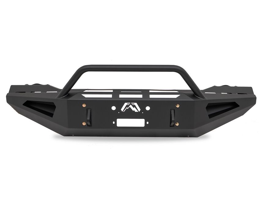 Fab Fours Red Steel Front Bumper w/ Pre-Runner Guard DR03-RS1062-1 ...