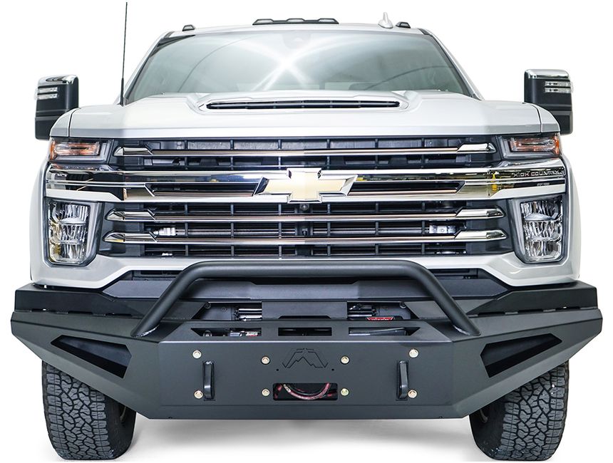 Fab Fours Red Steel Front Bumper w/ Pre-Runner Guard CH20-RS4962-1 ...