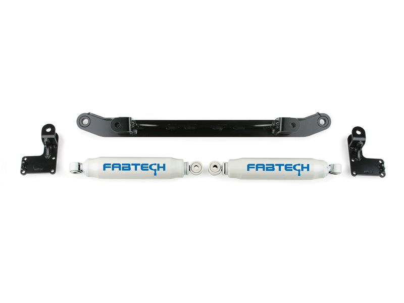 Fabtech Dual Steering Stabilizer System (Opposing Style) w/ Dirt Logic ...