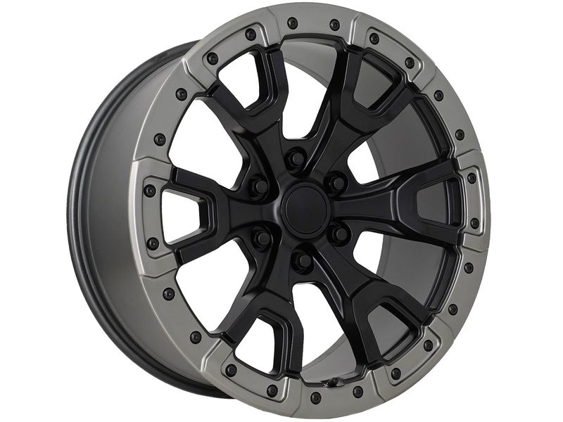 Factory Reproductions Matte Black & Grey FR 99 Wheels | RealTruck