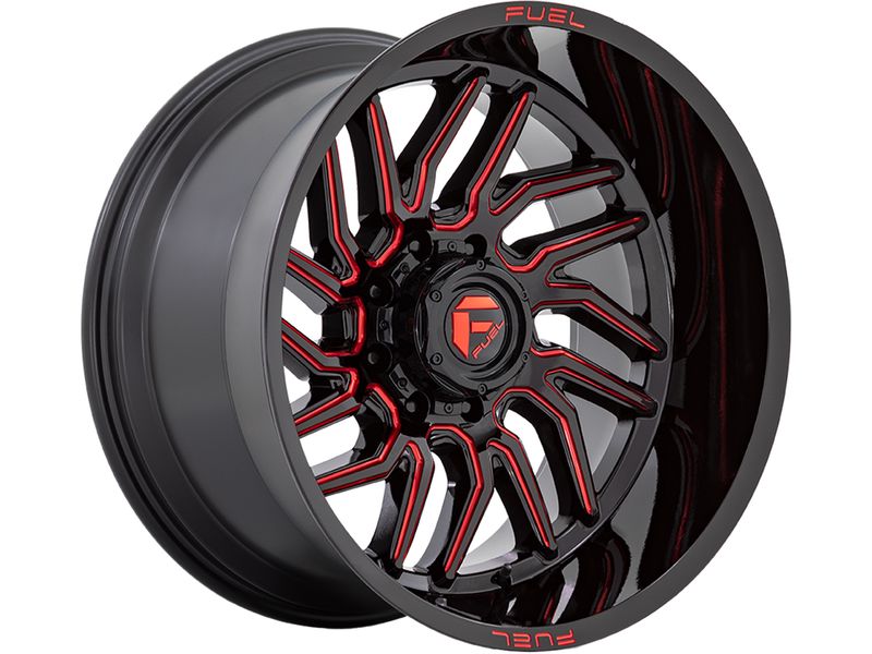 Fuel Black & Red Hurricane Wheels | RealTruck