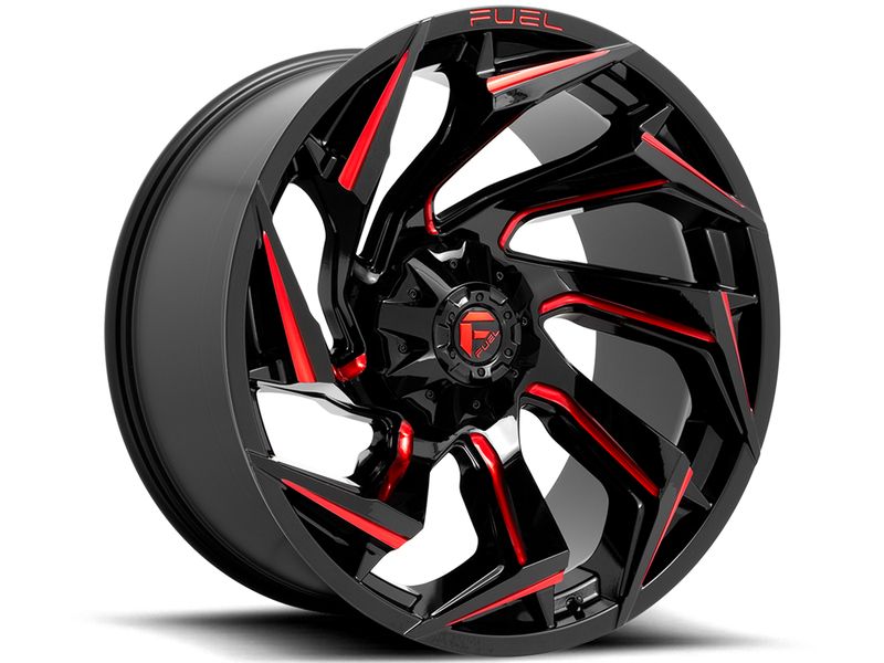 Fuel Black & Red Reaction Wheels | RealTruck