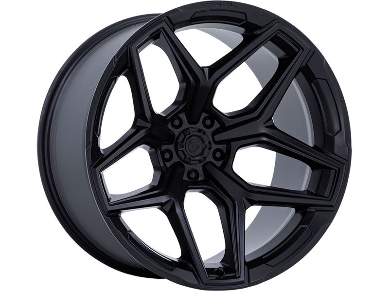 Fuel Matte Black Flux 5 Wheels | RealTruck