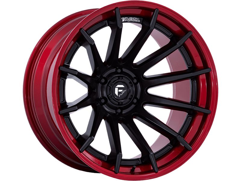 Fuel Matte Black & Red Burn Wheels | RealTruck