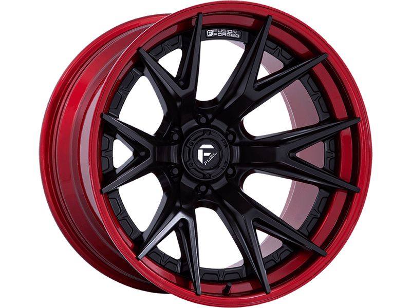 Fuel Matte Black & Red Catalyst Wheels | RealTruck