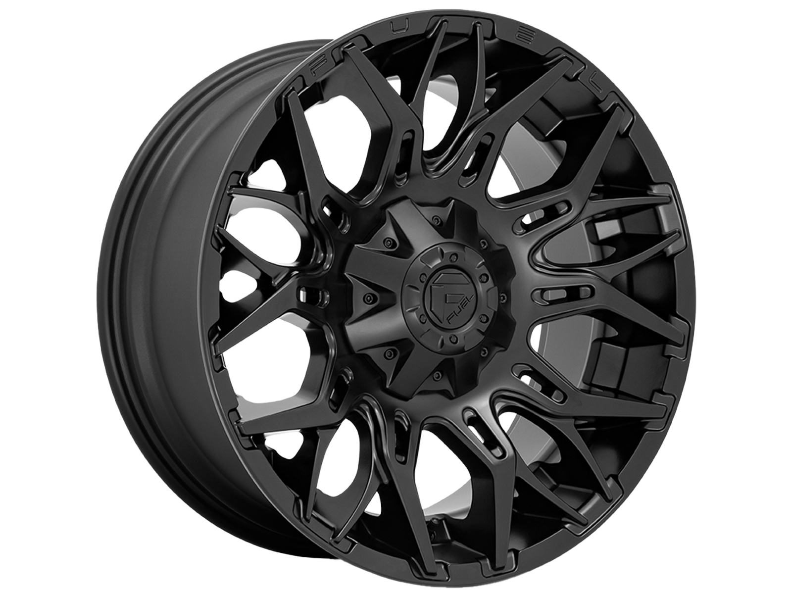 Fuel Matte Black Twitch Wheels | RealTruck