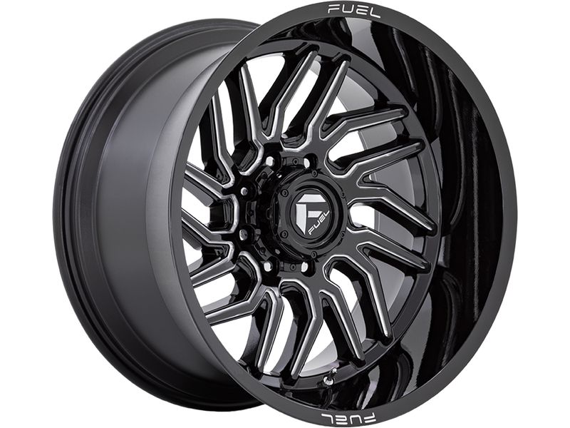 Fuel Milled Gloss Black Hurricane Wheels | RealTruck