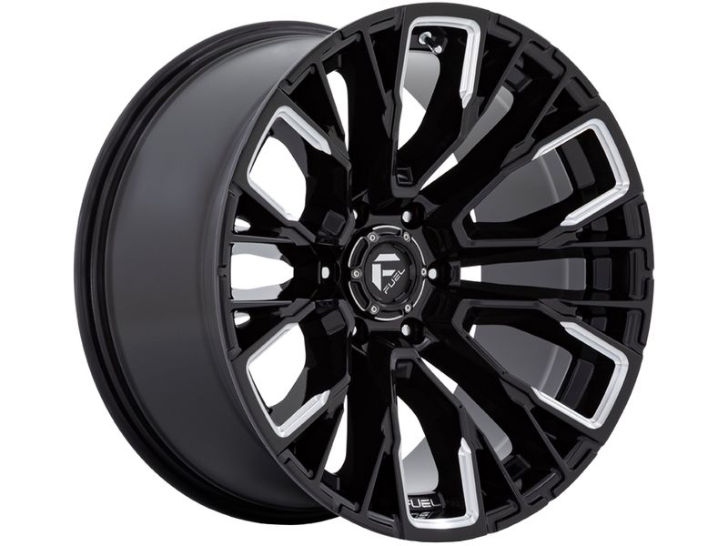 Fuel Milled Gloss Black Rebar 6 Wheels | RealTruck