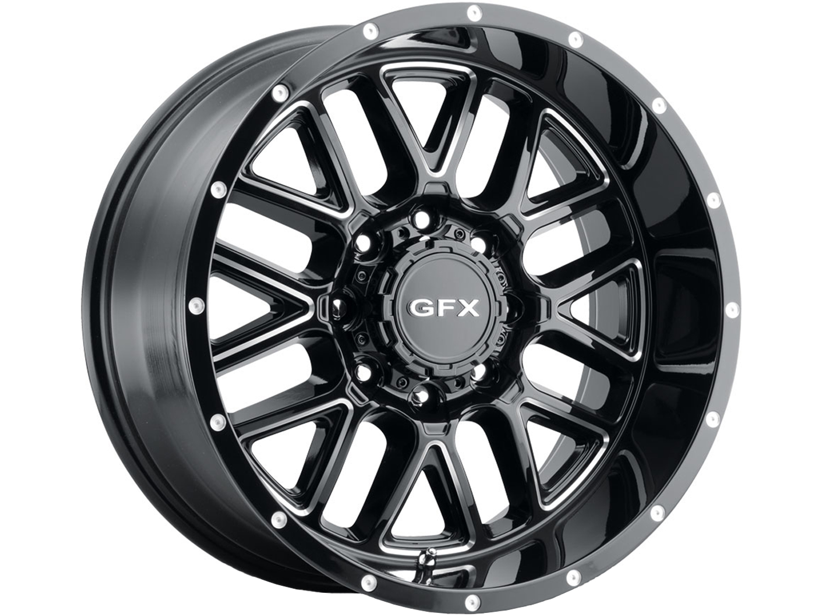 G-FX Milled Gloss Black TM5 Wheels | RealTruck