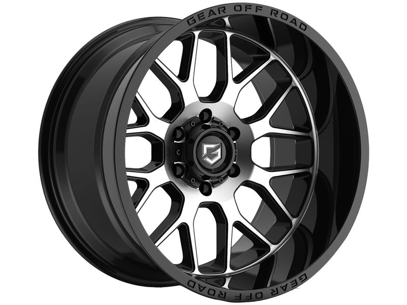 Gear Off-Road Machined Gloss Black Raid Wheels | RealTruck