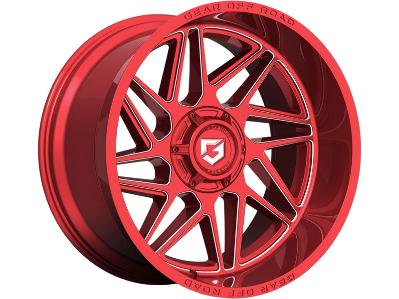 Gear Off-Road Milled Red Ratio Wheels | RealTruck