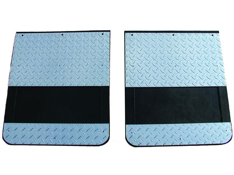 Go Industries Dual Wheel Diamond Tread Mud Flaps D70731SET | RealTruck