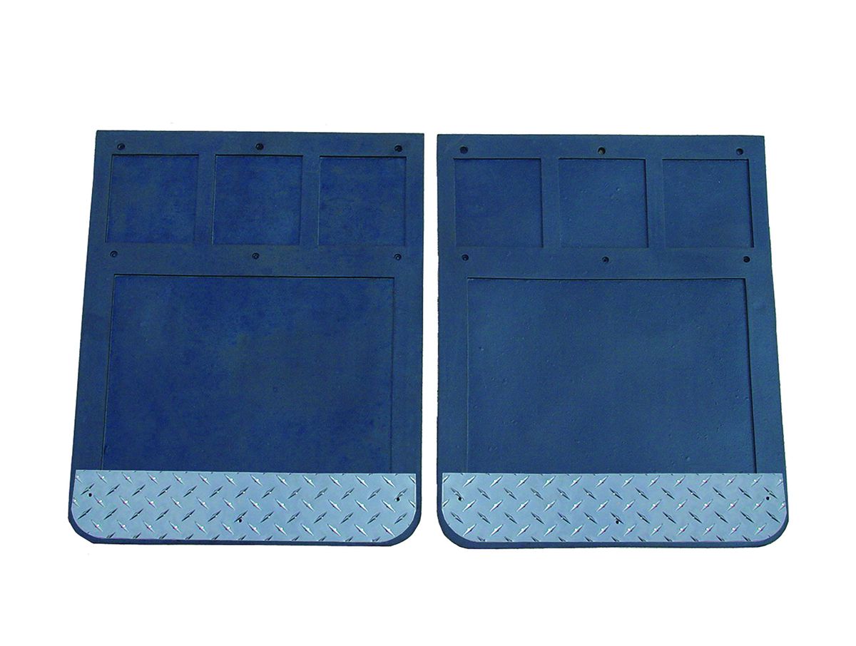 Go Industries Dual Wheel Diamond Tread Mud Flaps D70737SET | RealTruck