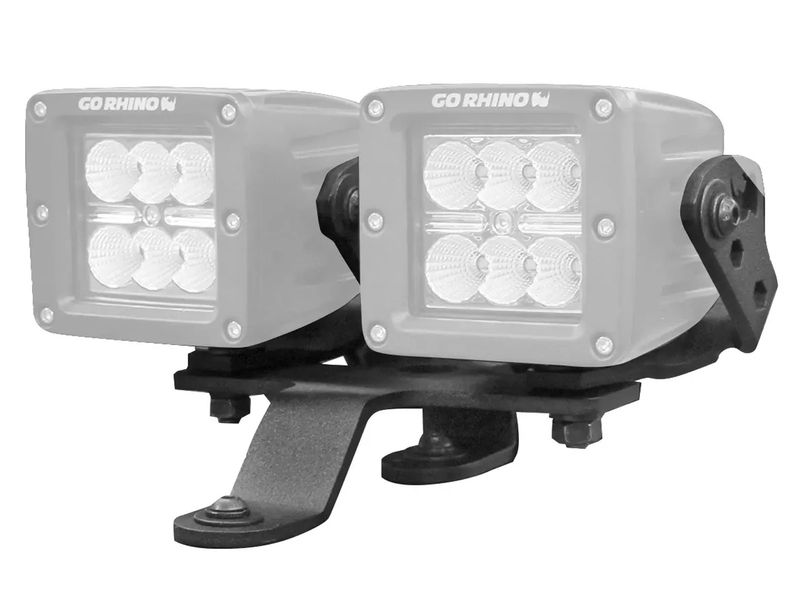 RealTruck Go Rhino Windshield Cowl Light Mounts | RealTruck