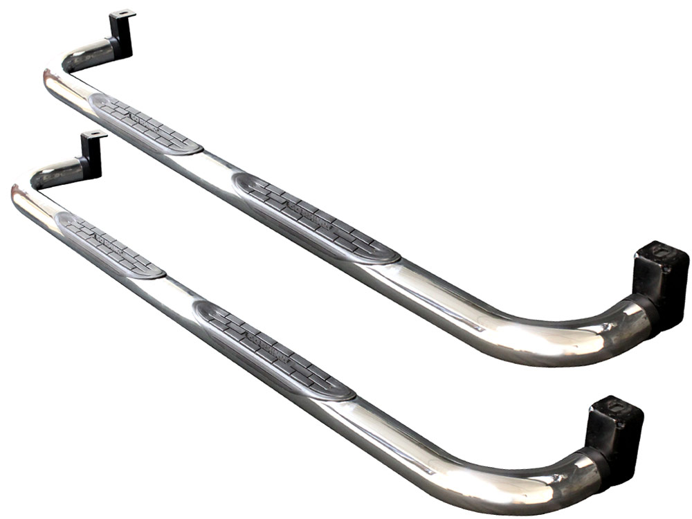 Go Rhino 4000 Series Polished Stainless Nerf Bars | RealTruck