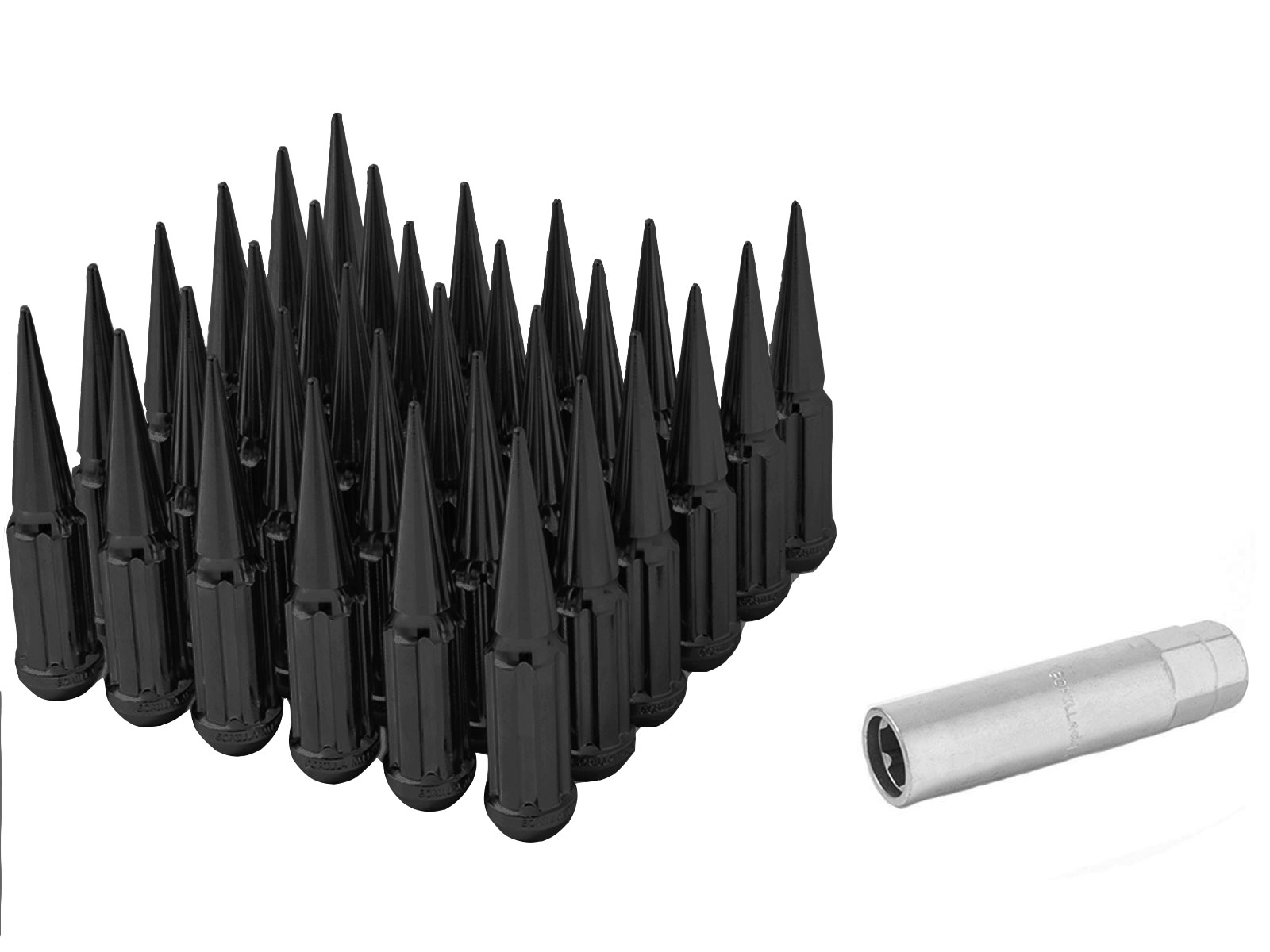 Gorilla Automotive Spiked Lug Nut Kit SPK8-14150B | RealTruck