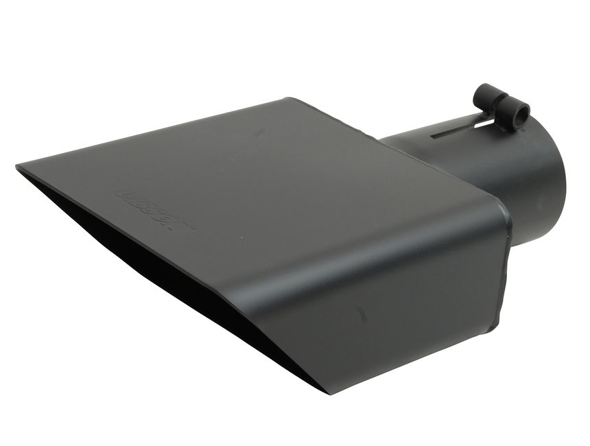 Gibson Elite Black Rectangle Exhaust Tip 500432-B | RealTruck