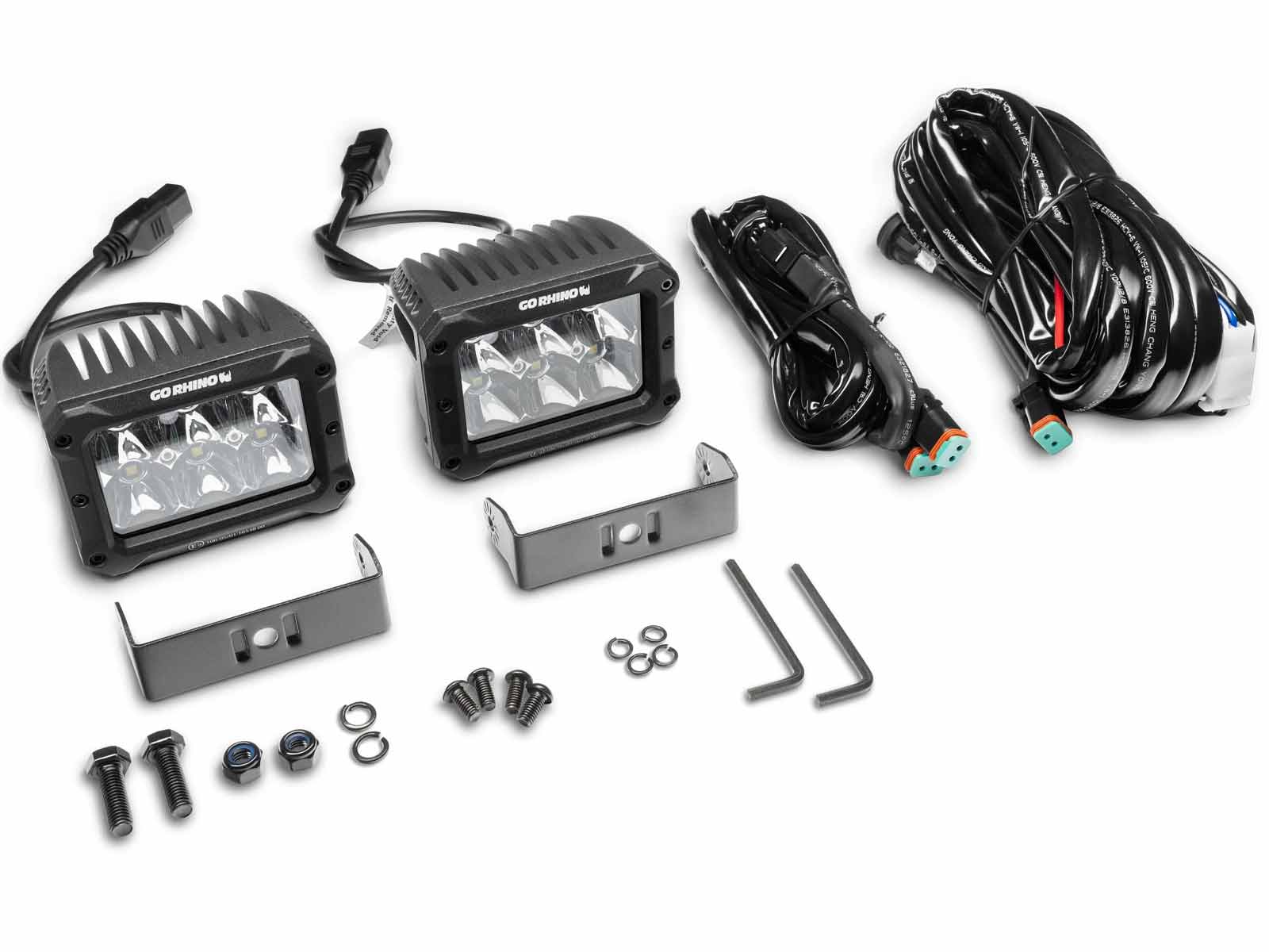 Go Rhino Xplor Bright Series 4x3 Rectangular LED Light 753003023SBS ...