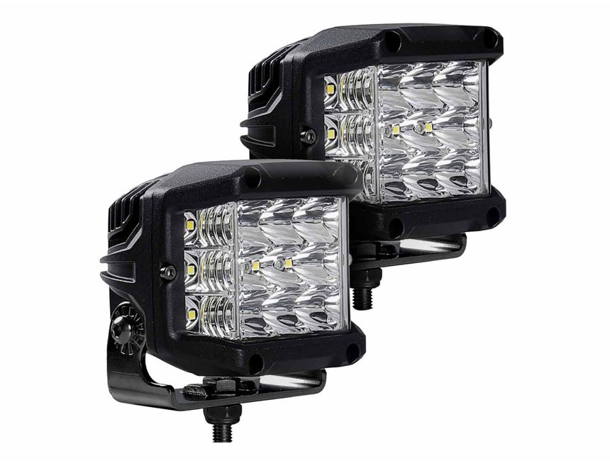 Go Rhino Bright Series 4x3 Sideline LED Cube Light 750300323SCS | RealTruck