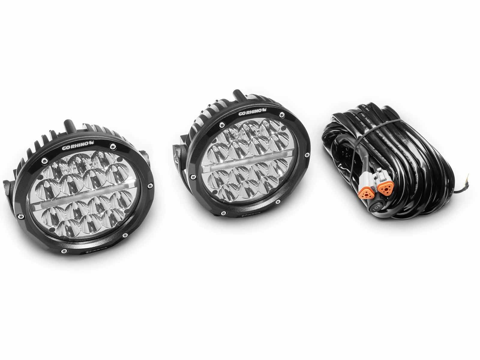Go Rhino Xplor Bright Series 6" Round LED Driving Light | RealTruck