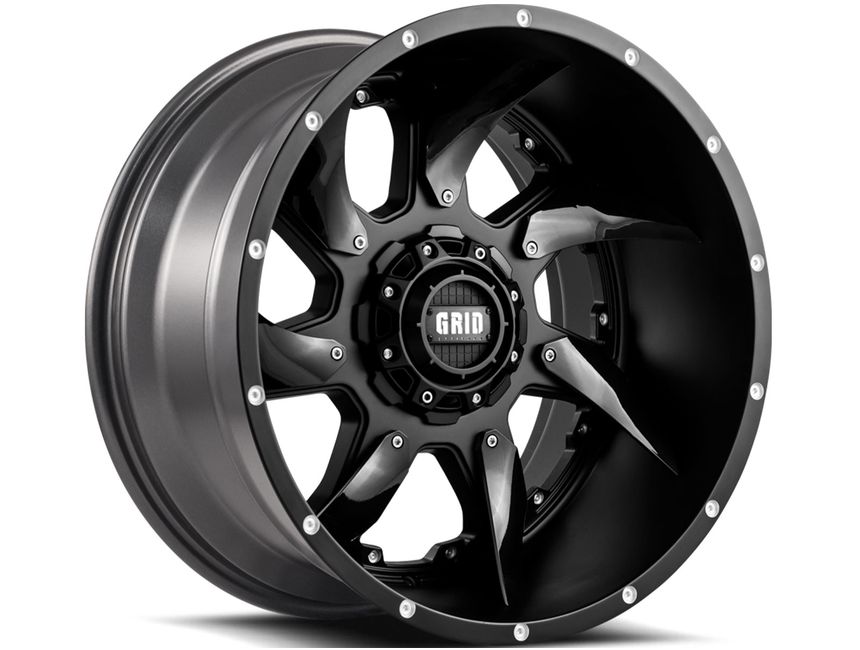 Grid Matte Black GD1 Wheels | RealTruck