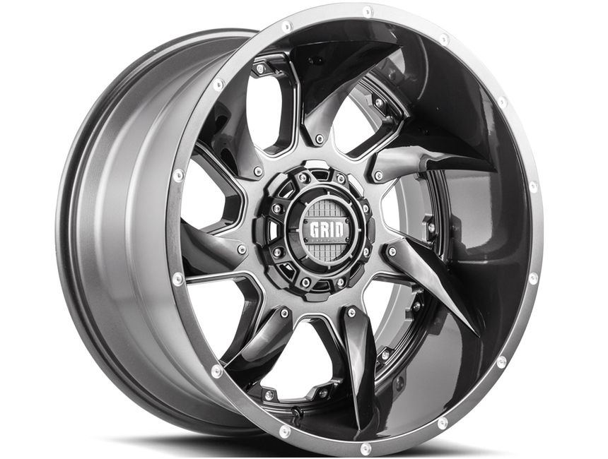 Grid Milled Graphite GD1 Wheels GRD-GD01-17090535G1587 | RealTruck