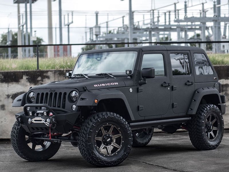 Grid Milled Matte Black GD5 Wheels | RealTruck