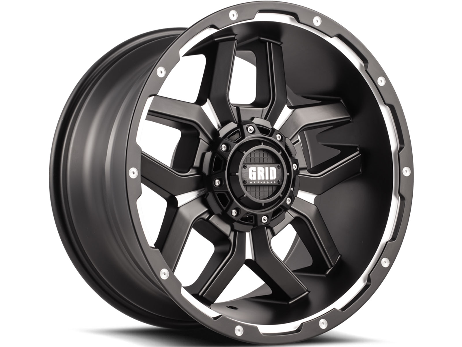 Grid Milled Matte Black GD7 Wheel GD07-20100550F-110 | RealTruck