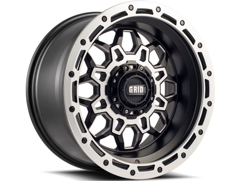 Grid Milled Matte Black GD9 Wheel GD09-18090880F1524 | RealTruck