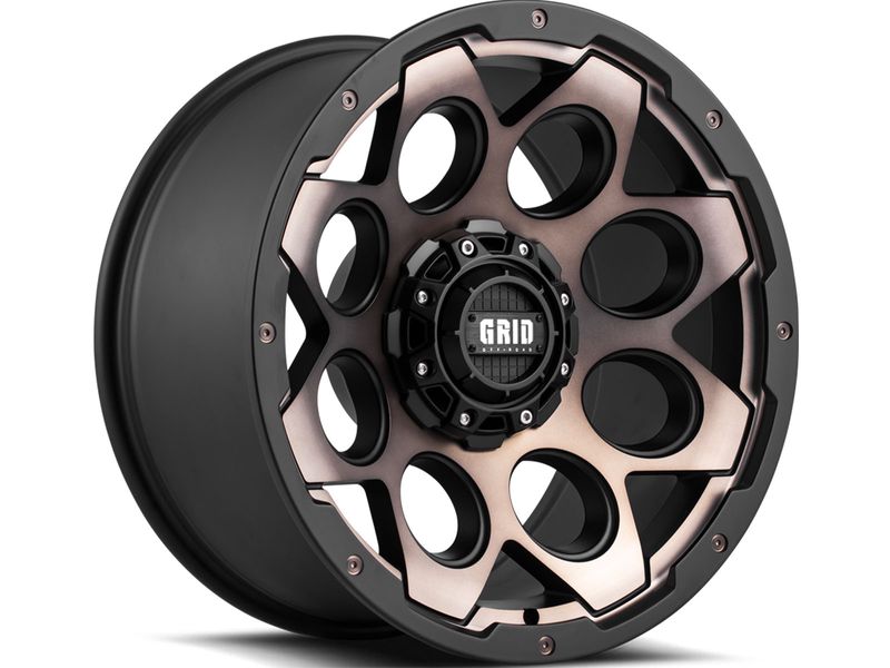 Grid Tinted Black GD8 Wheels | RealTruck