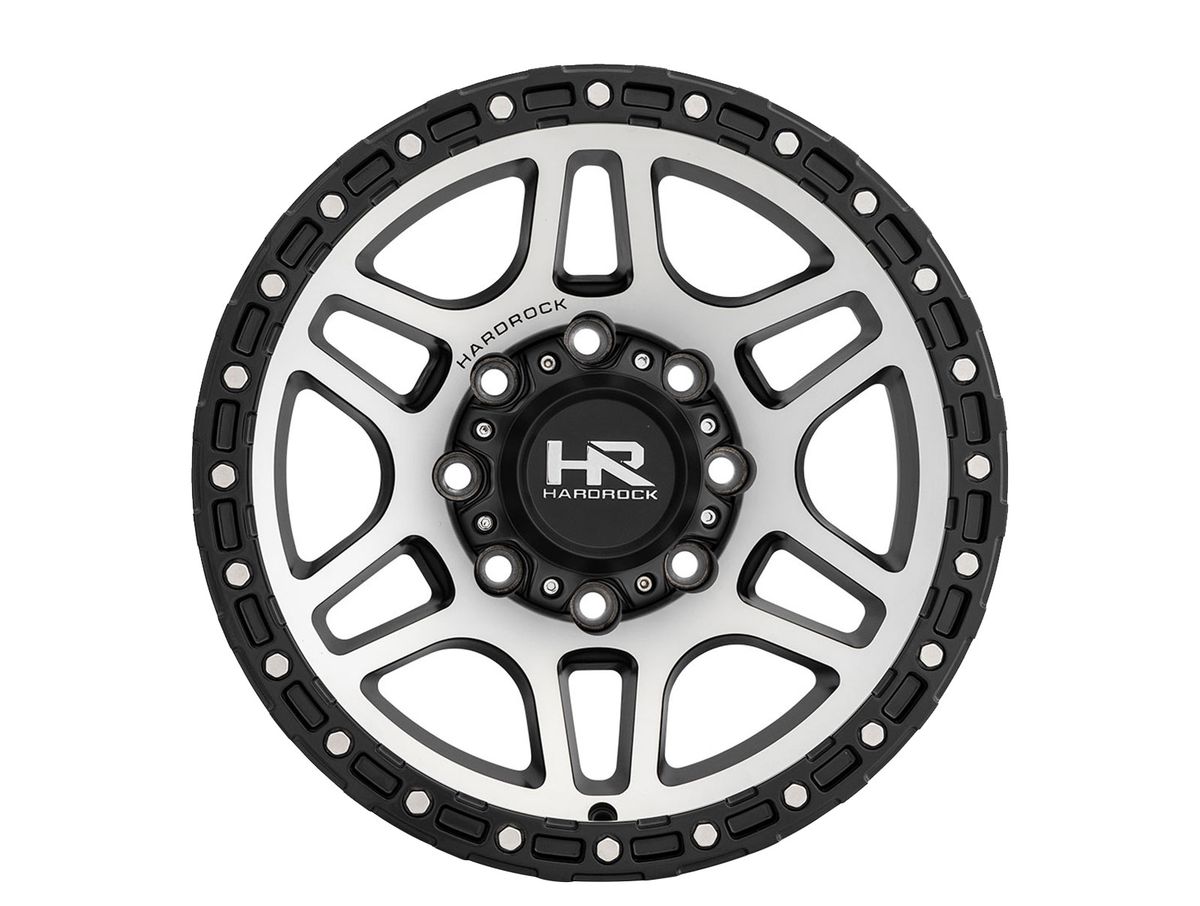 Hardrock Machined Matte Black H103 Wheels | RealTruck