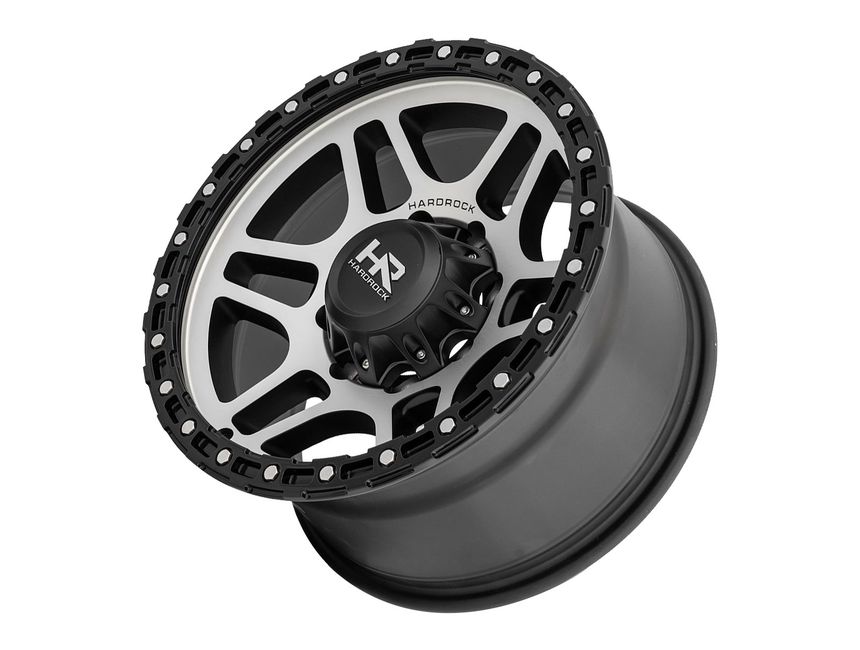 Hardrock Machined Matte Black H103 Wheels | RealTruck